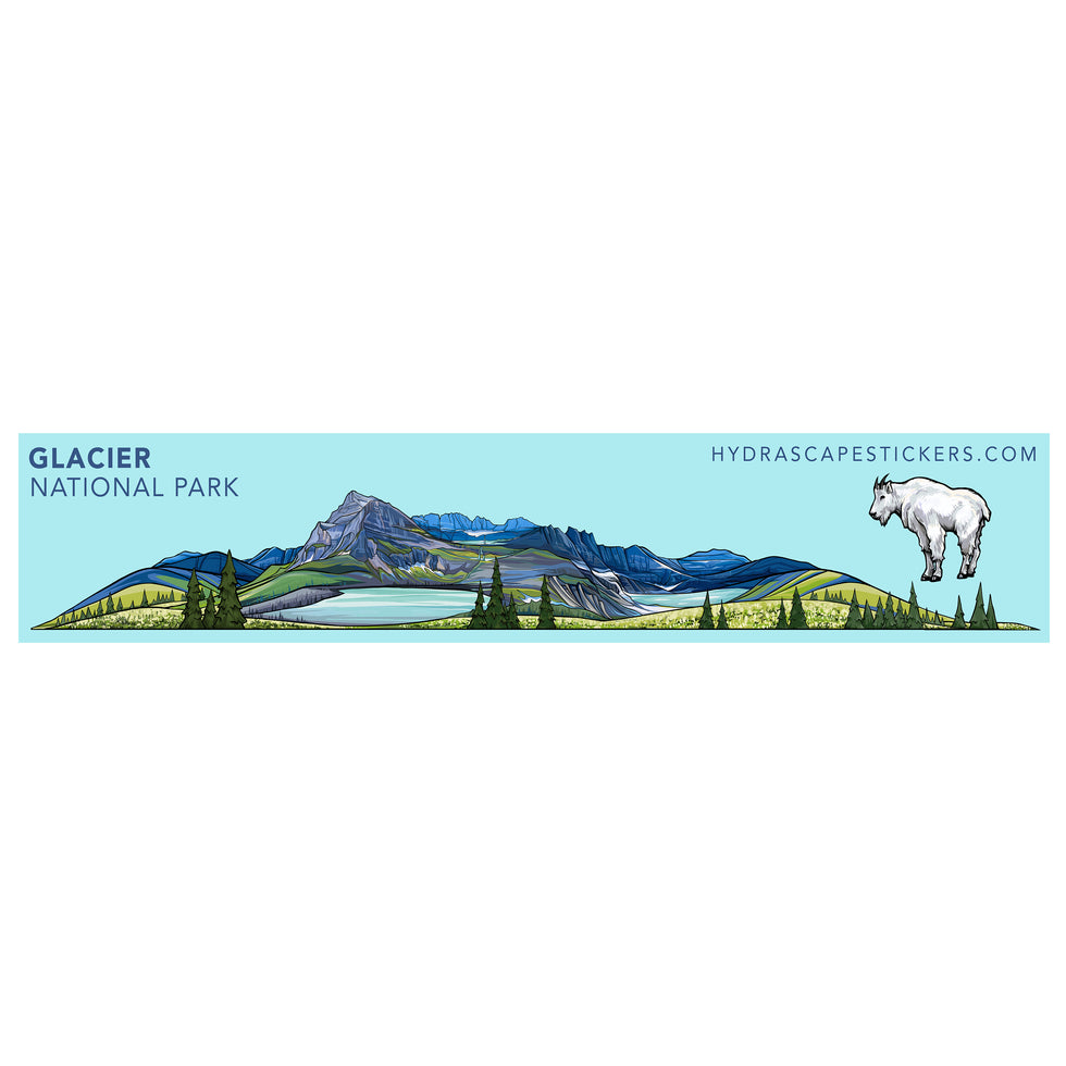 01. Glacier National Park Miniscape Sticker – 田中商店